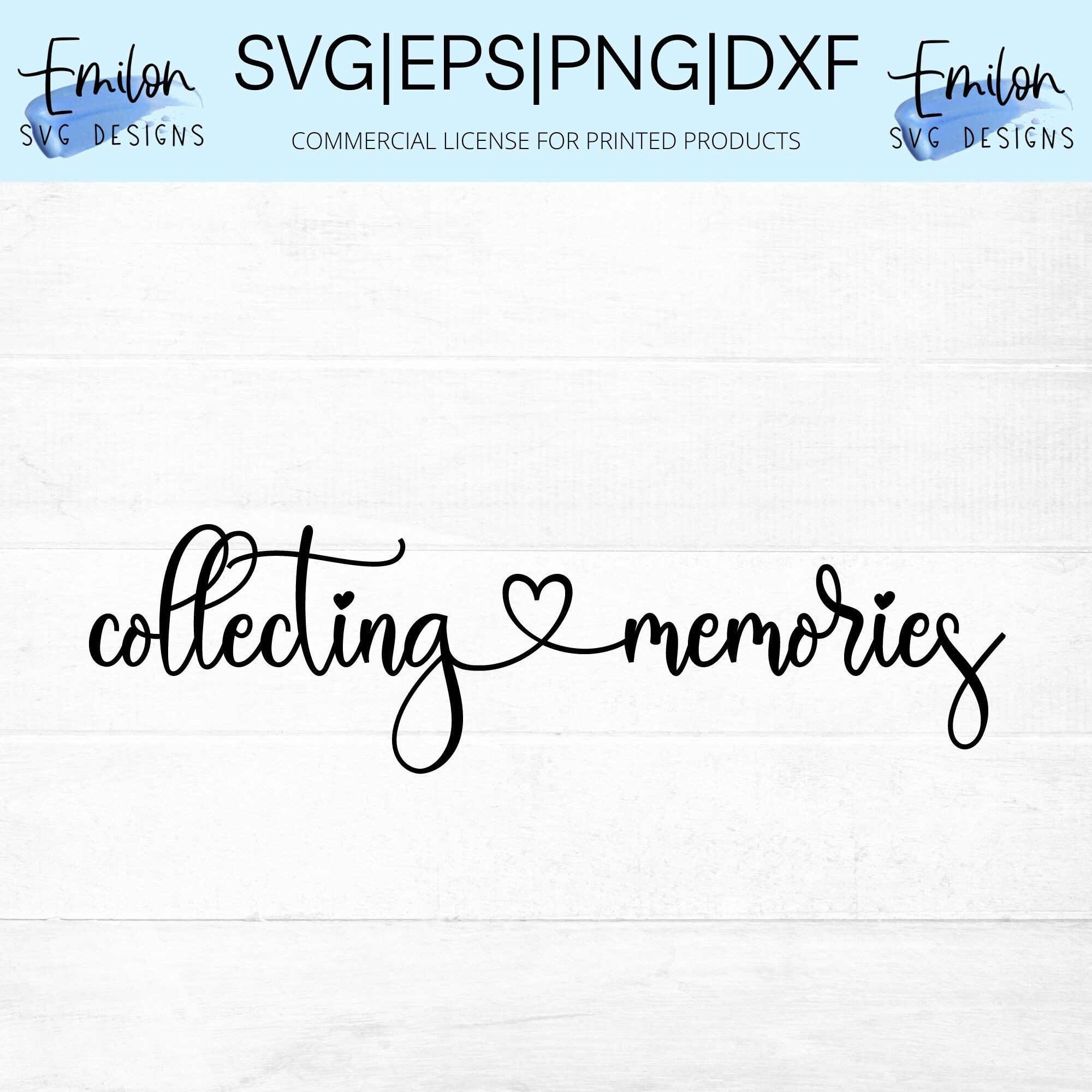 Collecting Memories SVG Cut File for Cricut and Silhouette - Etsy Australia