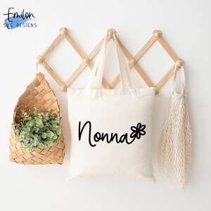 Nonna SVG Cut File for Cricut and Silhouette With Flower Detail, PNG, EPS, Dxf | Mother's Day ...