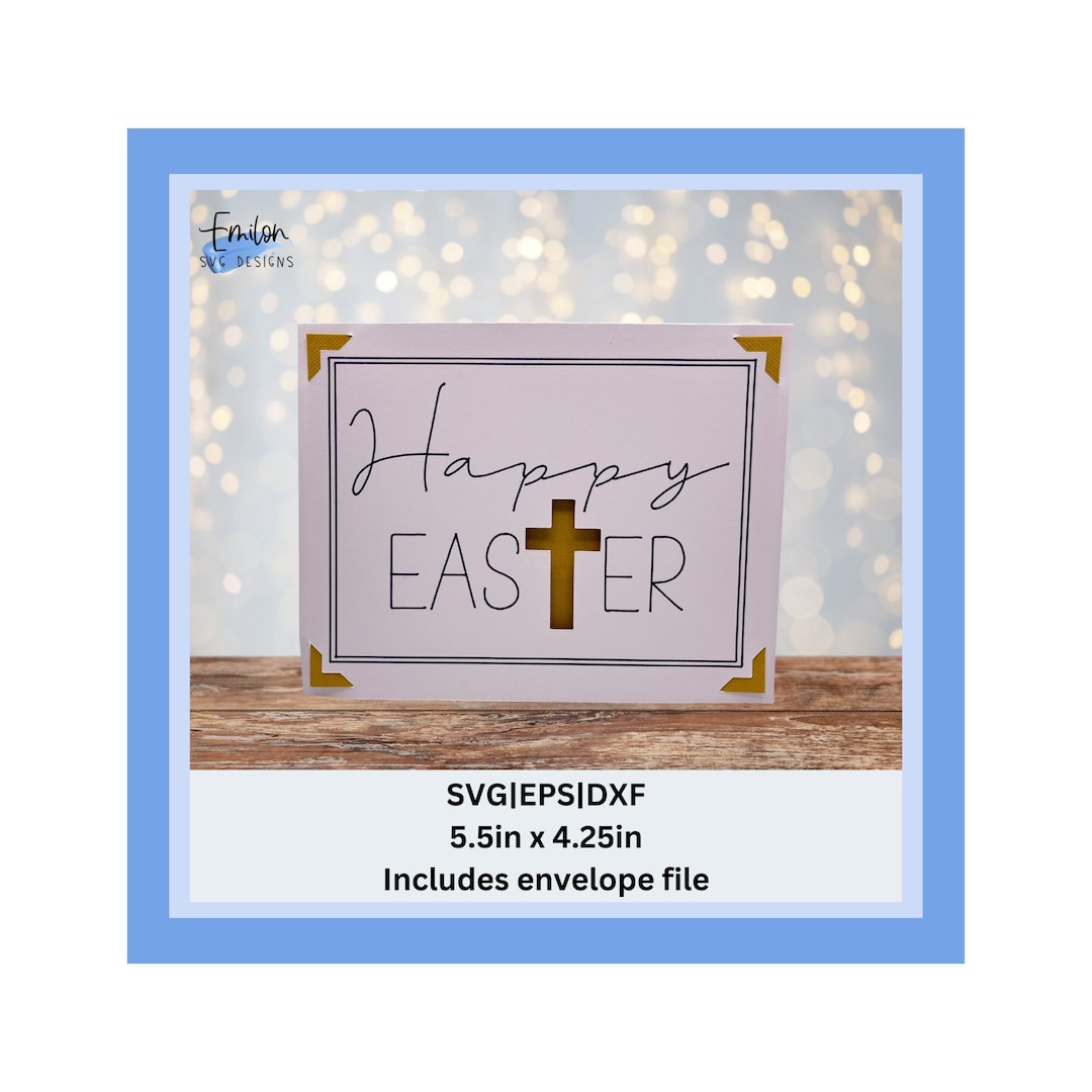 Happy Easter Insert Card SVG Cut File | Cricut Joy Compatible Easter ...