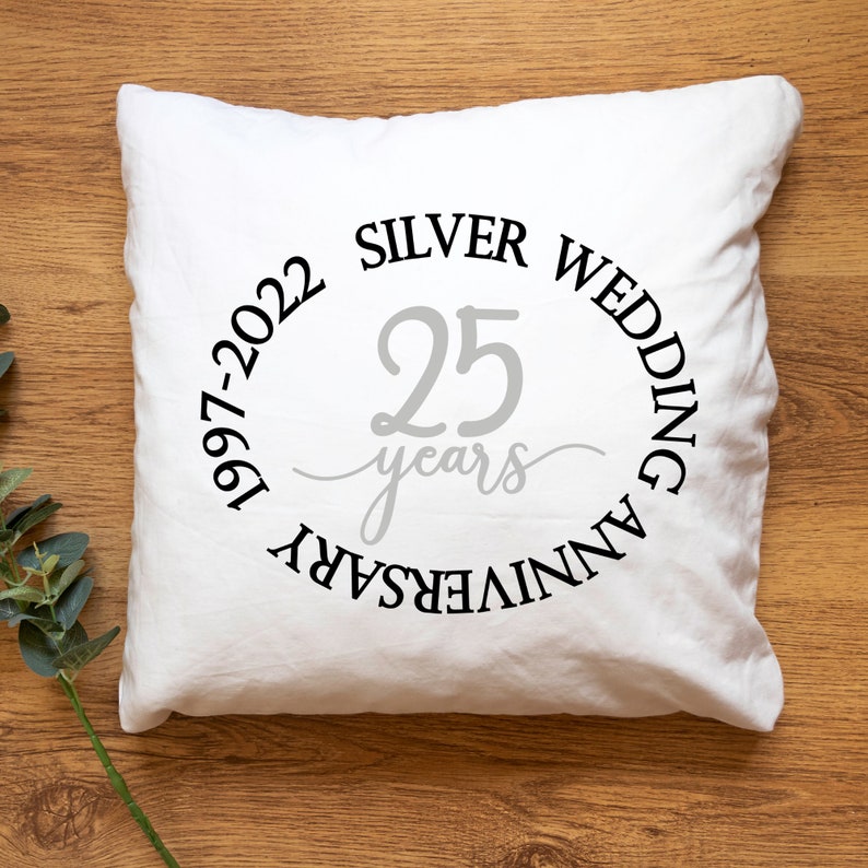 Silver Wedding Anniversary SVG Cut File for Cricut and - Etsy