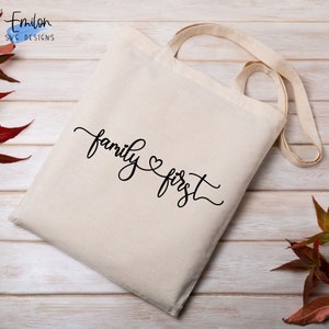 Family First SVG Cut File for Cricut and Silhouette, With Heart Detail ...