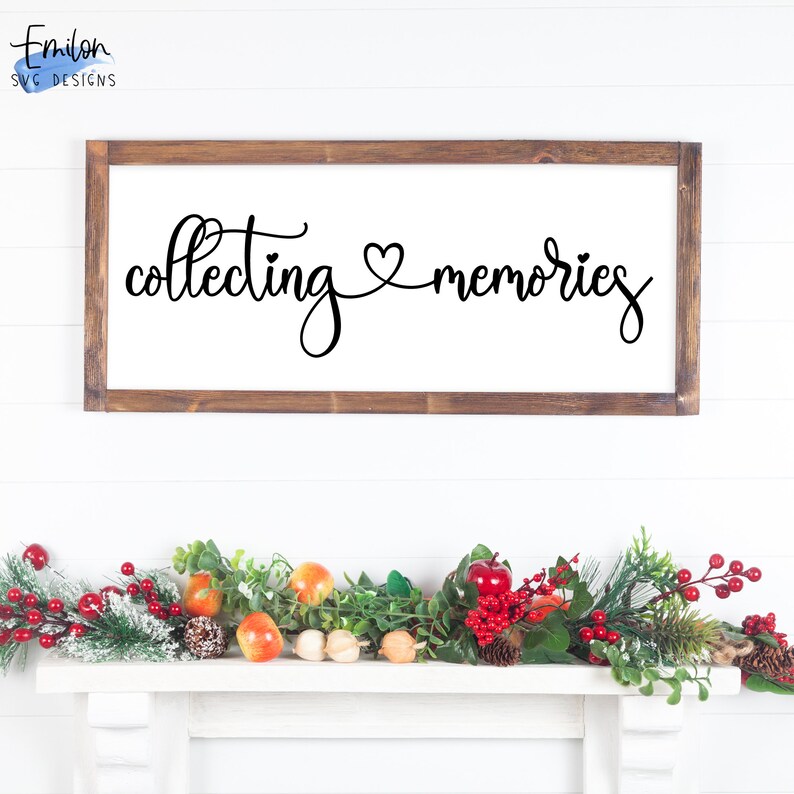 Collecting Memories SVG Cut File for Cricut and Silhouette, PNG, EPS ...