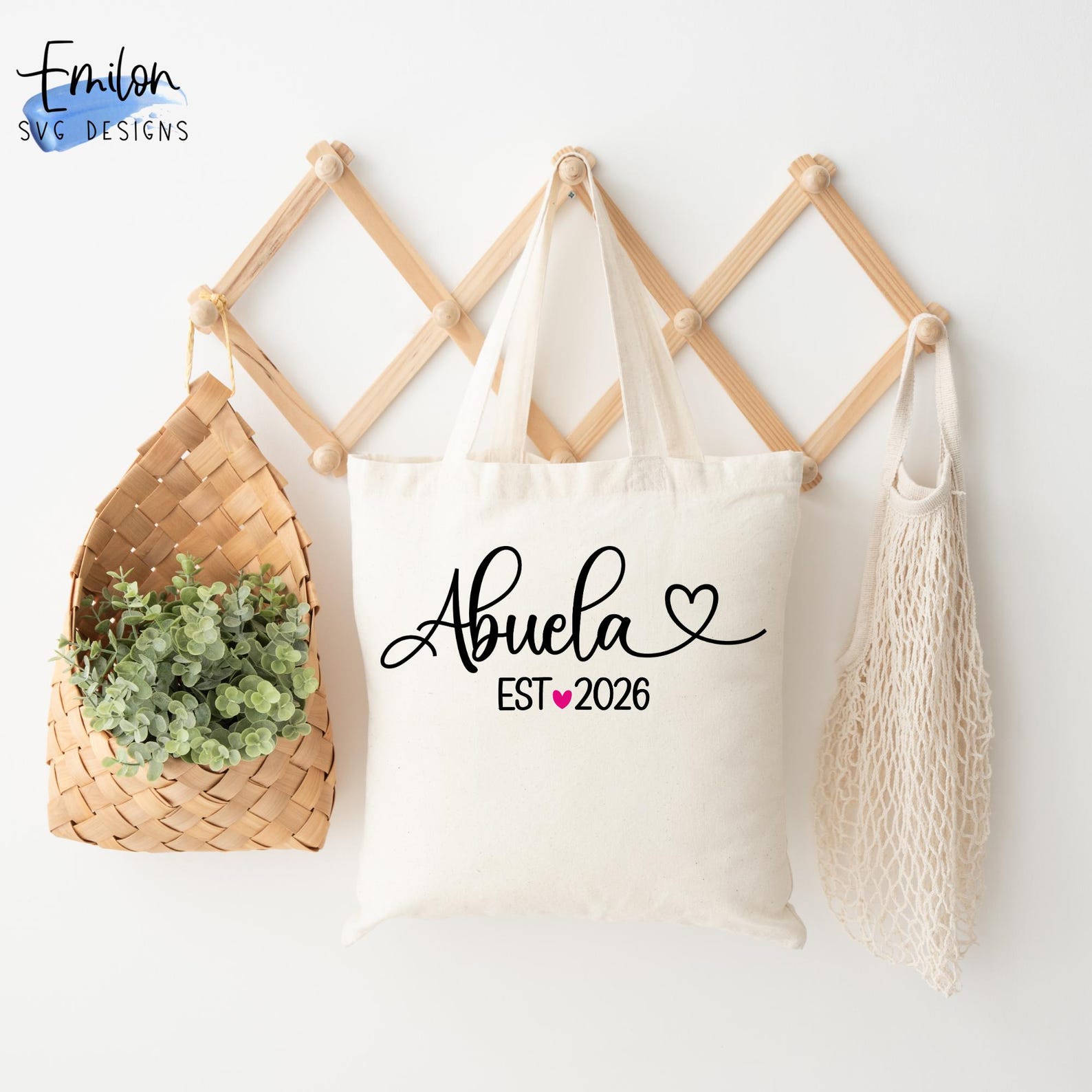 Abuela Est 2026 SVG Cut File for Cricut and Silhouette With Heart ...