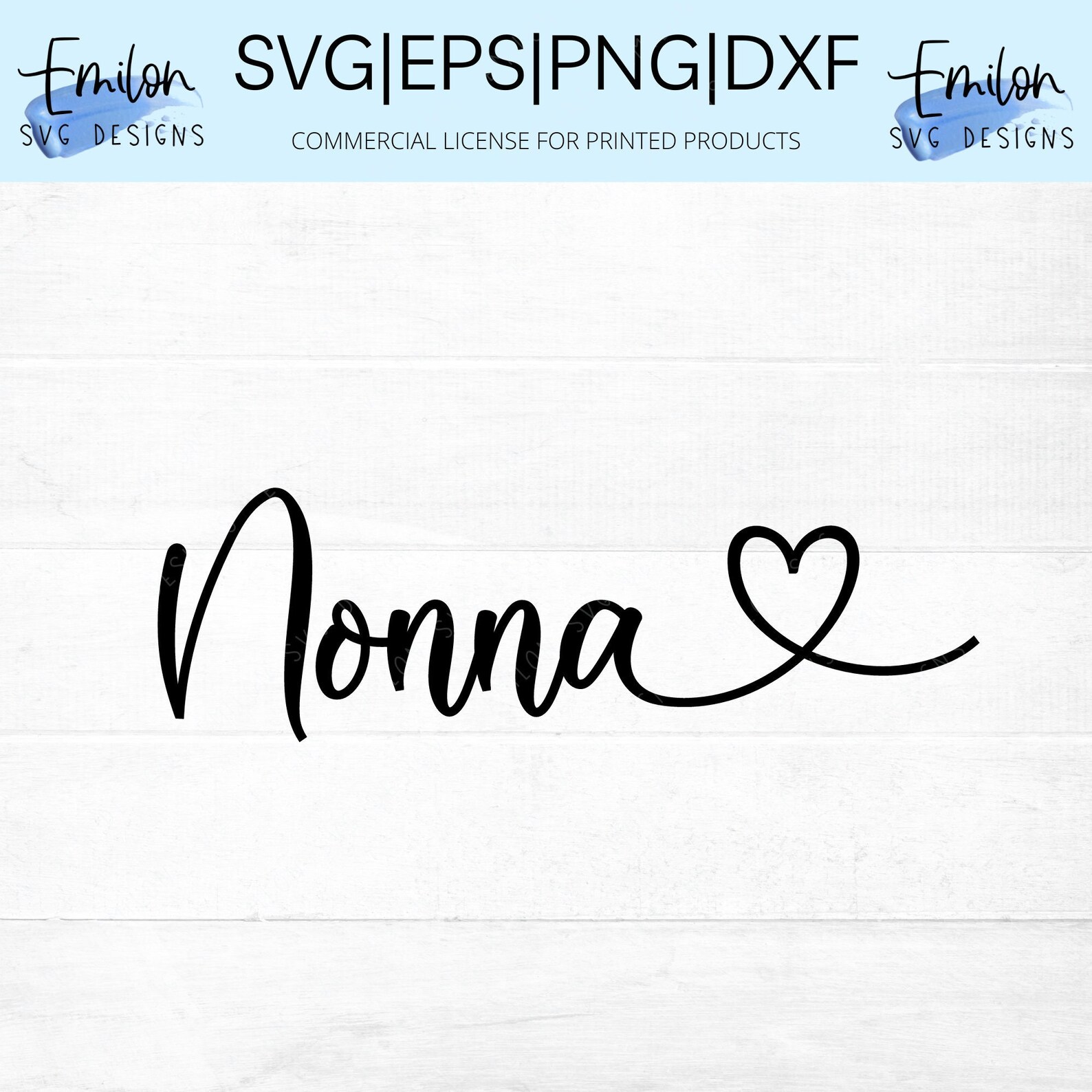 Nonna SVG Cut File for Cricut and Silhouette With Heart - Etsy