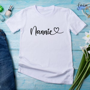 Nannie SVG Cut File for Cricut and Silhouette With Heart Detail, PNG ...