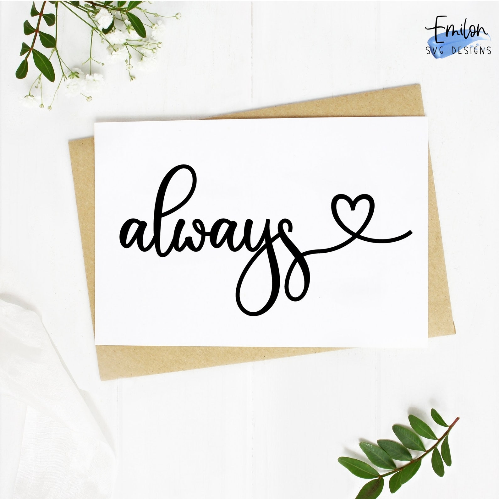 Always SVG Cut File for Cricut and Silhouette With Heart | Etsy