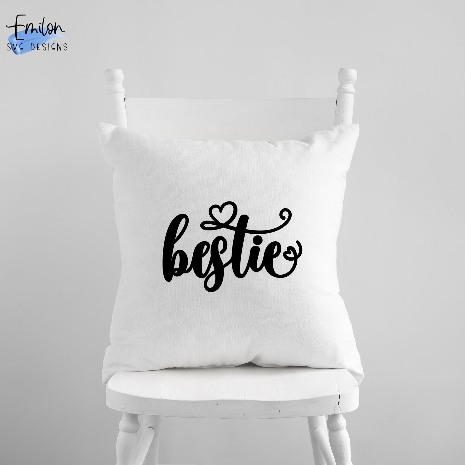 Bestie SVG Cut File for Cricut and Silhouette With Hearts | Etsy