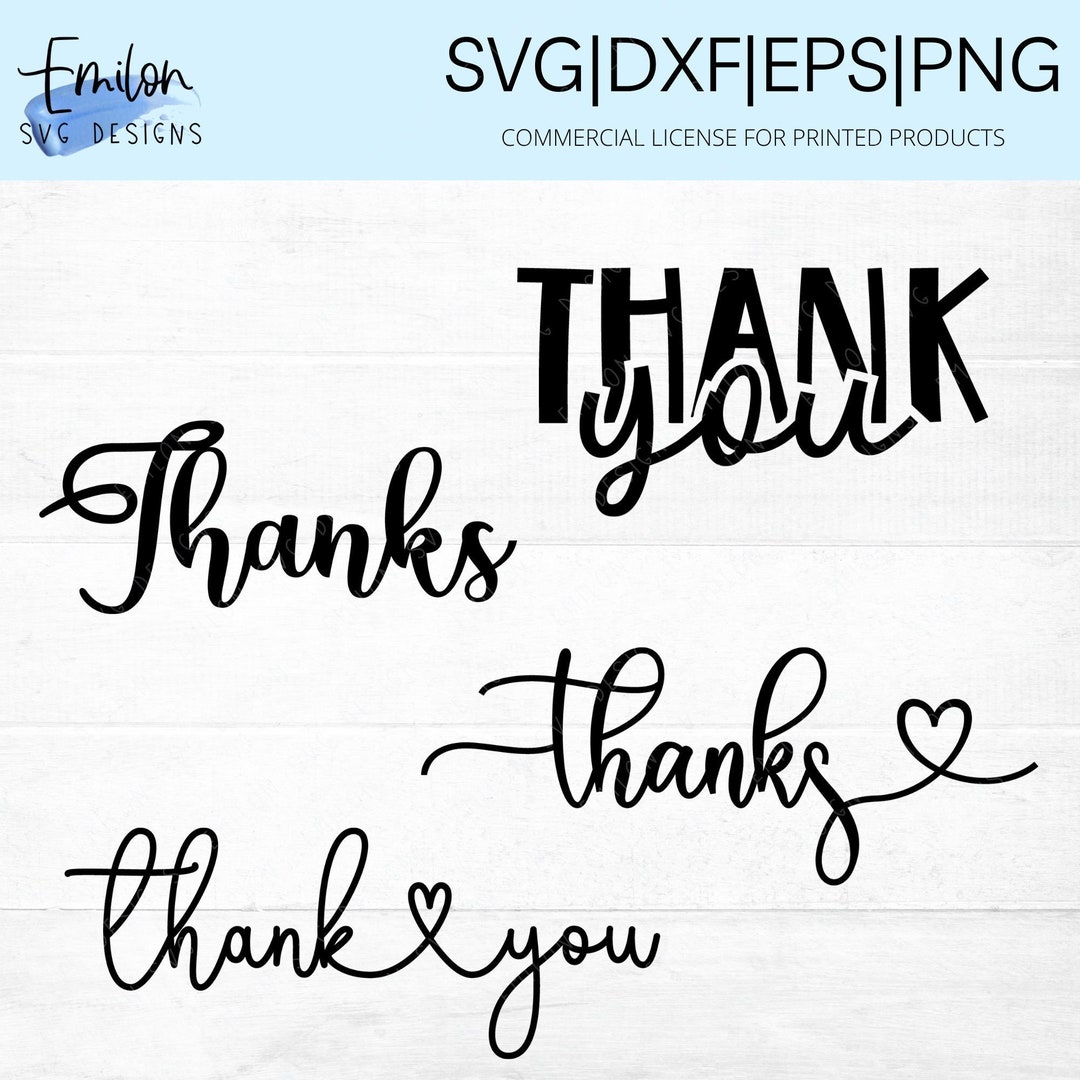 Danke SVG-Bundle für Cricut und Silhouette Danke SVG - Etsy.de