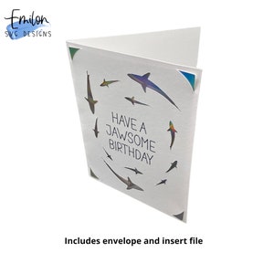 Have a Jawsome Birthday Insert Card SVG | Joy Compatible Insert Card ...