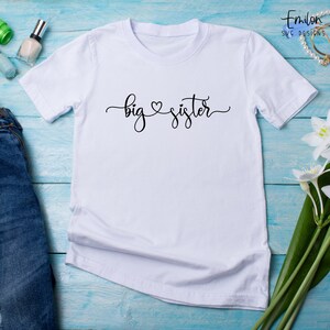 Big Sister SVG Cut File for Cricut and Silhouette With Heart Detail ...