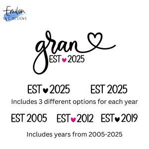 Gran Est 2025 SVG Cut File for Cricut and Silhouette With Heart Detail ...