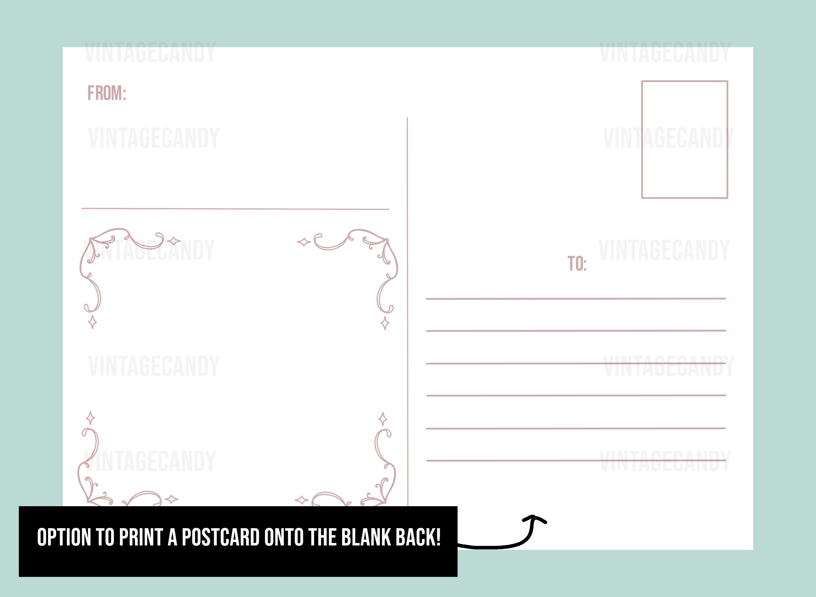 5x7 Matte Art Print/postcard - 90s Postcard - Vintage Tenna Deltrarune ...