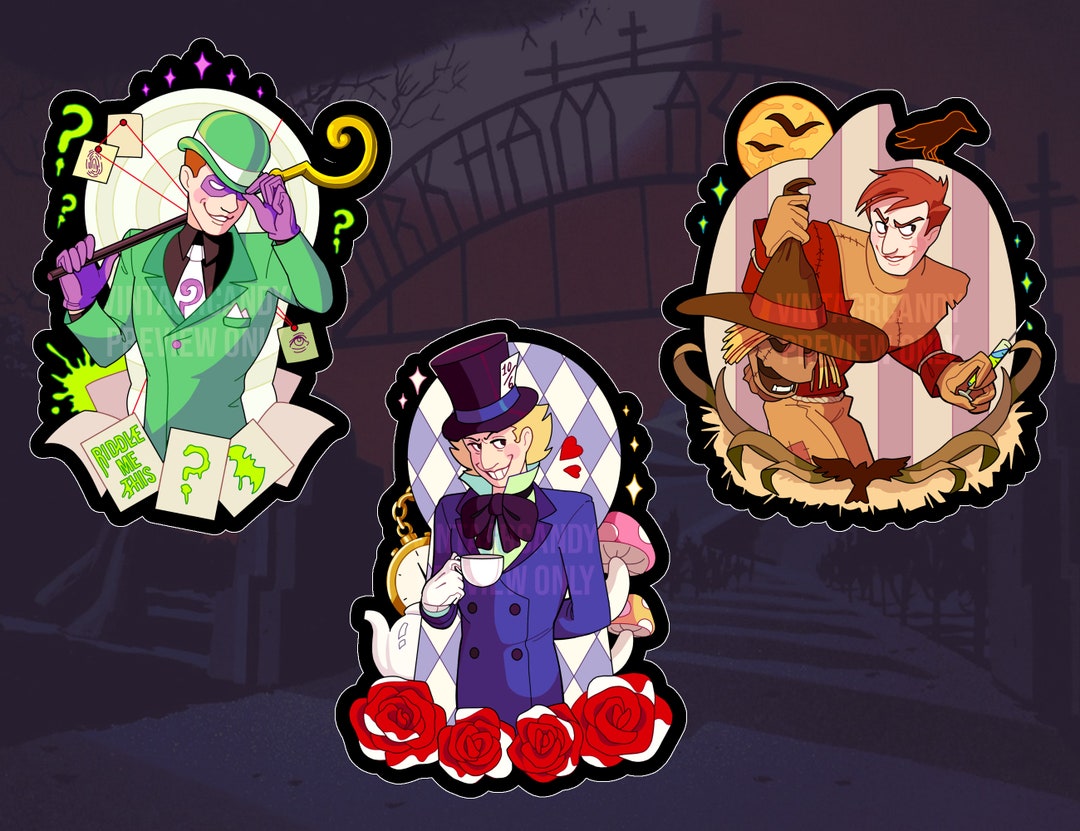 Gotham Rogues Dork Squad || Set of 3 Vinyl Stickers ( or Separate! ) || Waterproof / Laminated ...