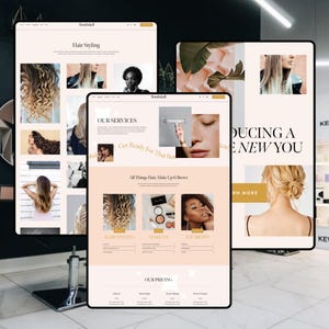 Squarespace Website Template for Hair, Salon, Hairstylist, Makeup ...