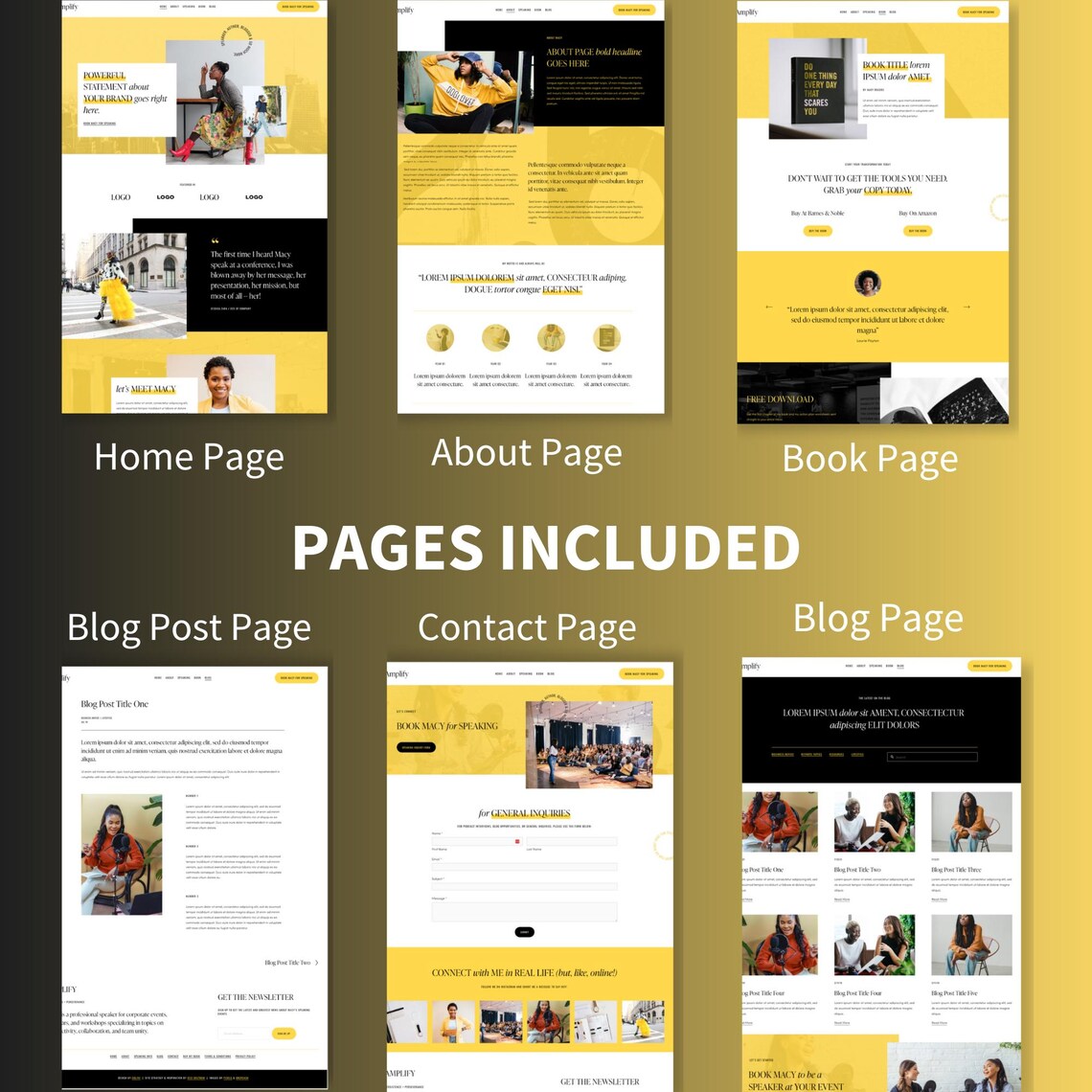 Squarespace Website Template for Speaker, Podcast, Book, Coach, Author ...