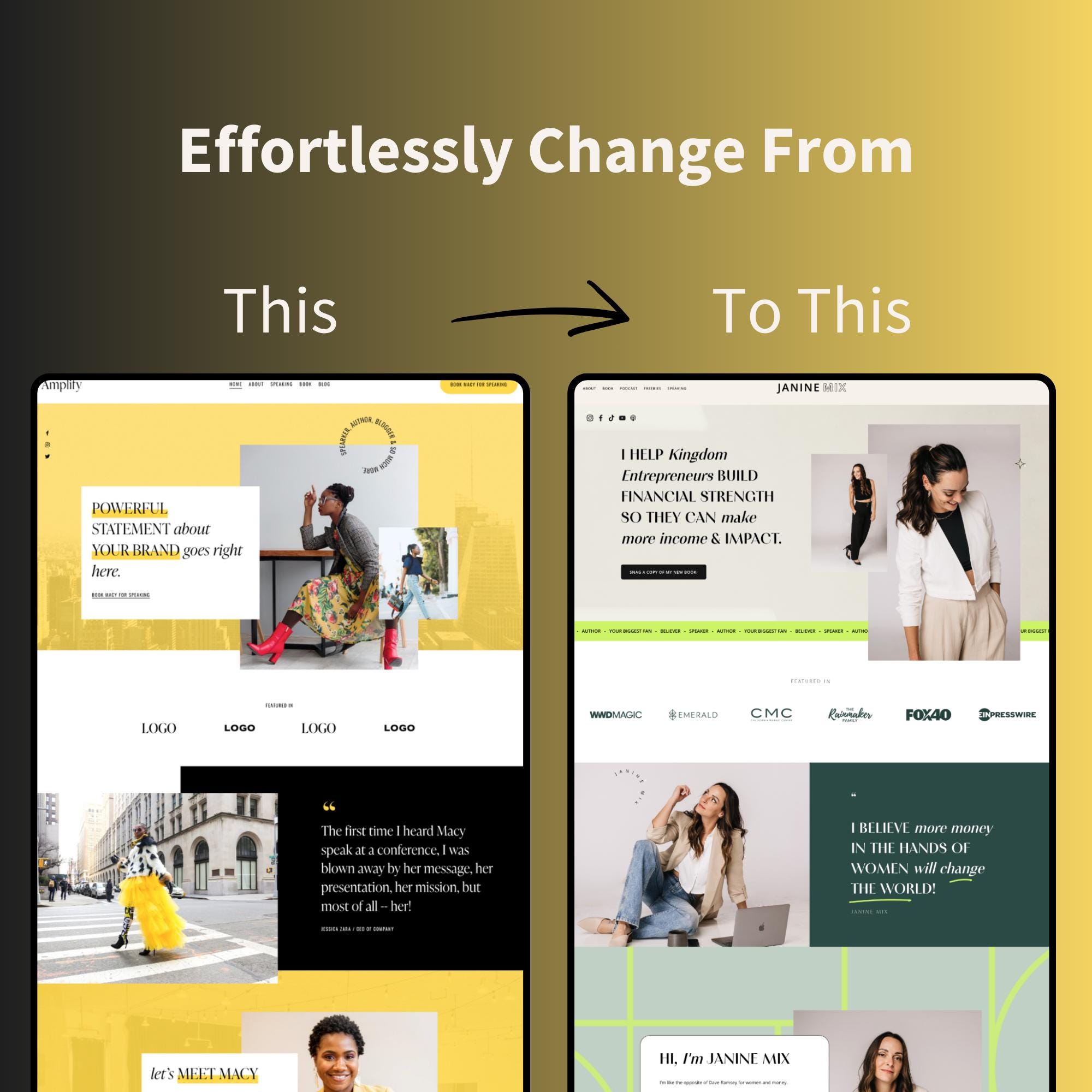 Squarespace Website Template for Speaker, Podcast, Book, Coach, Author ...