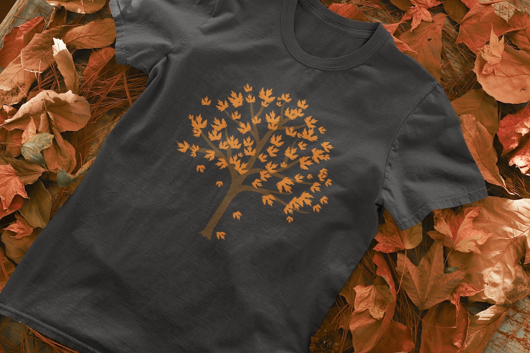 Autumn Tree T-shirt,fall T-shirt, Leaves T-shirt,holiday Print, October ...