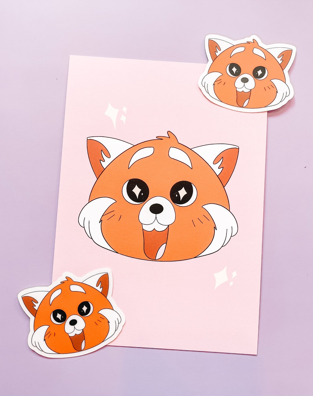 Turning Red Panda Postcard - Etsy