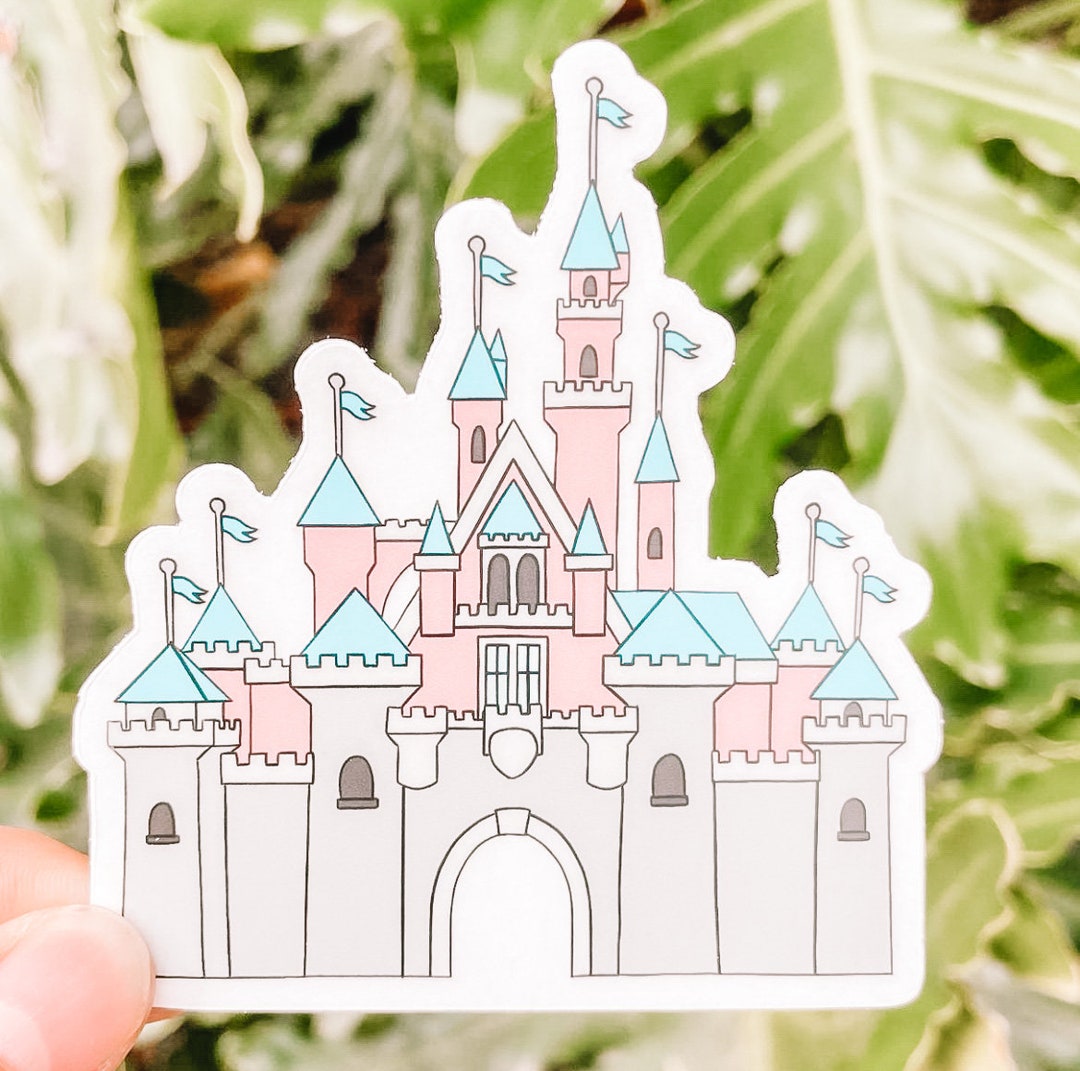 Disneyland Castle Sticker | Disney Sticker | Handmade Waterproof ...