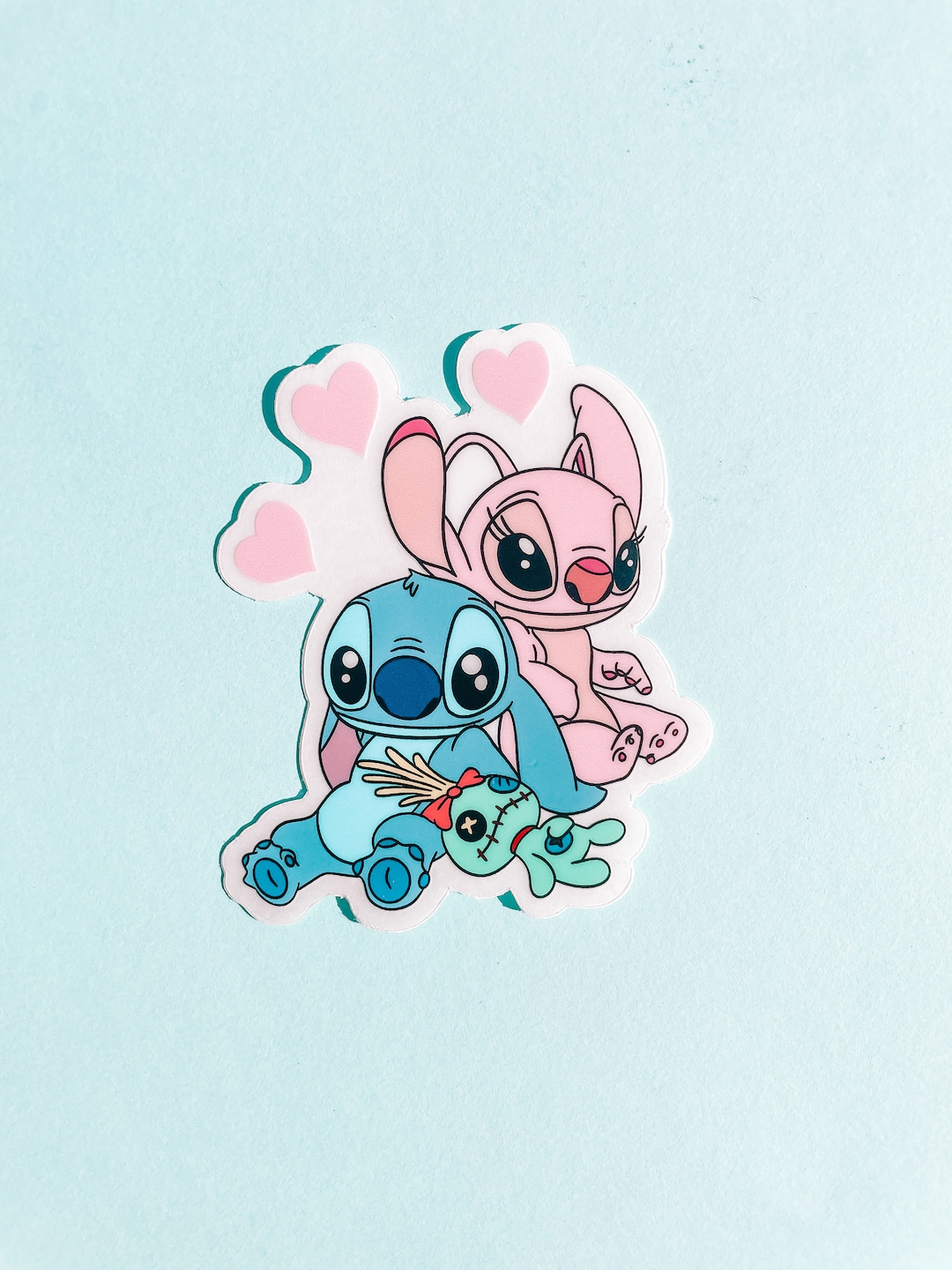 Stitch, Angel, and Scrump Sticker | Disney Sticker | Handmade ...
