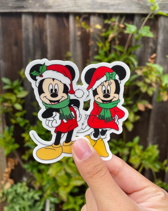 Embellishments Stickers Mickey and Minnie Mouse Christmas Lights ...