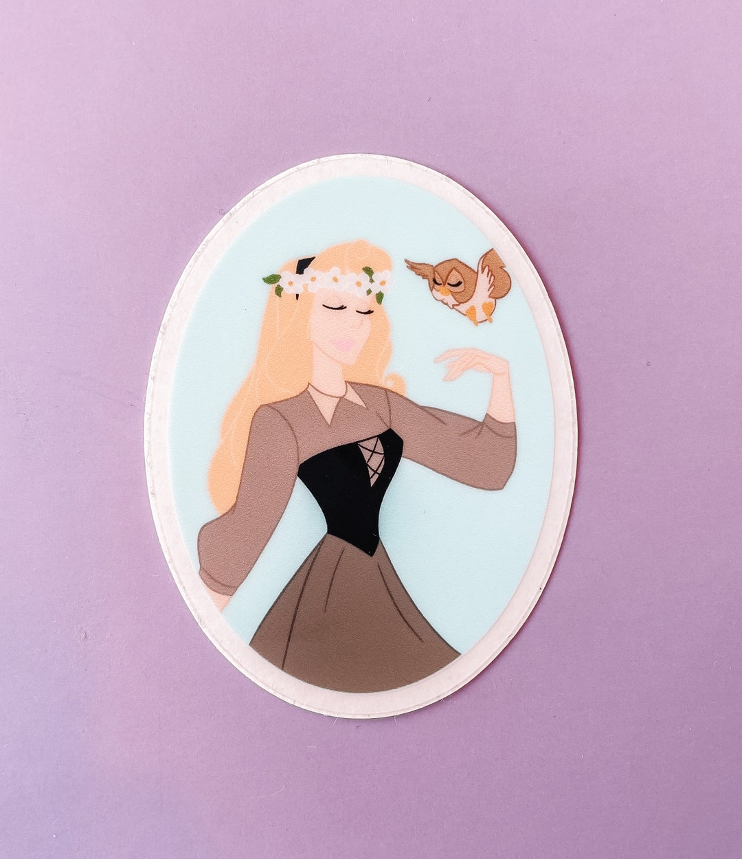Briar Rose With Animals Sticker | Disney Sticker | Handmade Waterproof ...