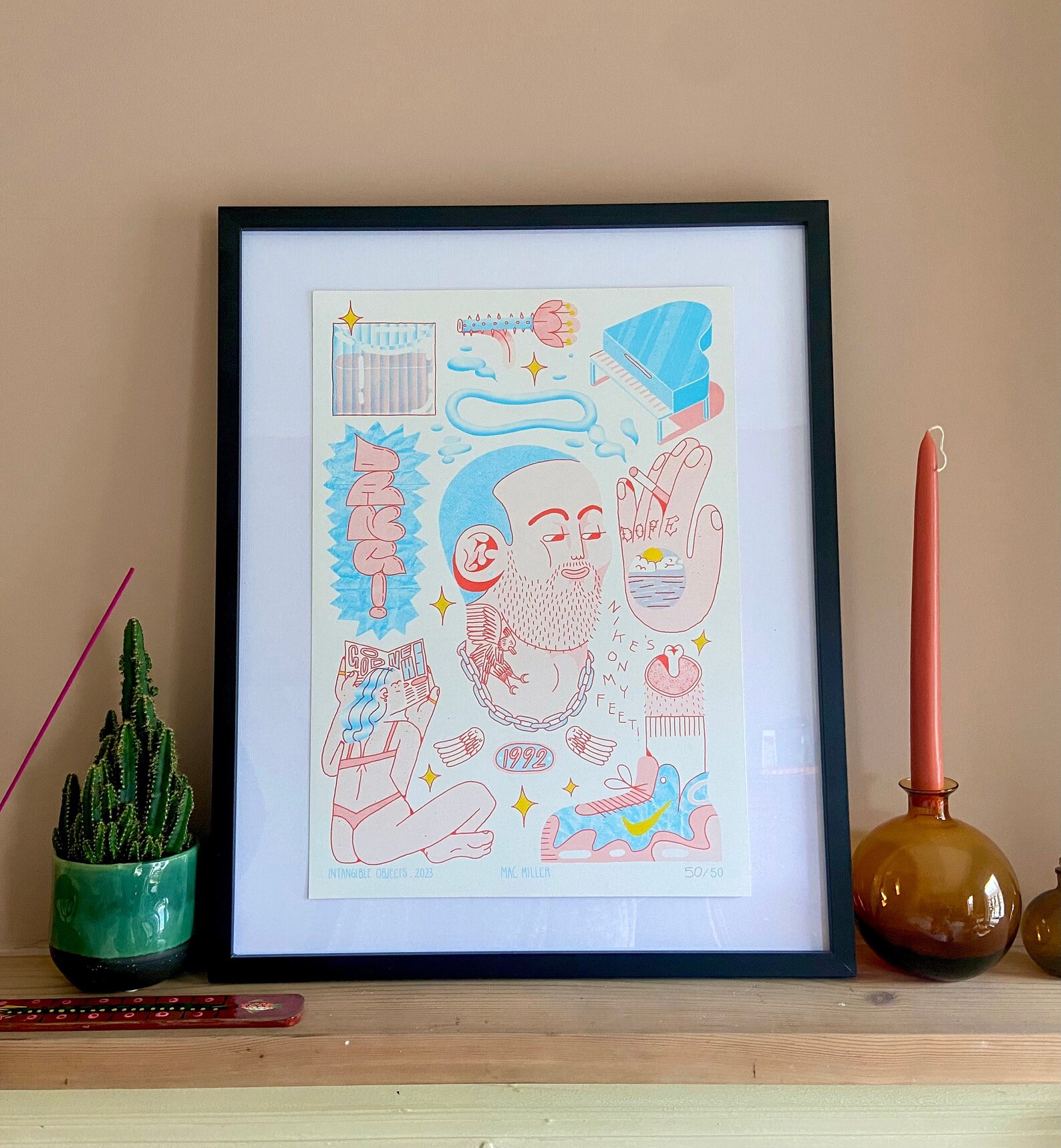 Mac Miller Hand Finished Risograph Print - Etsy