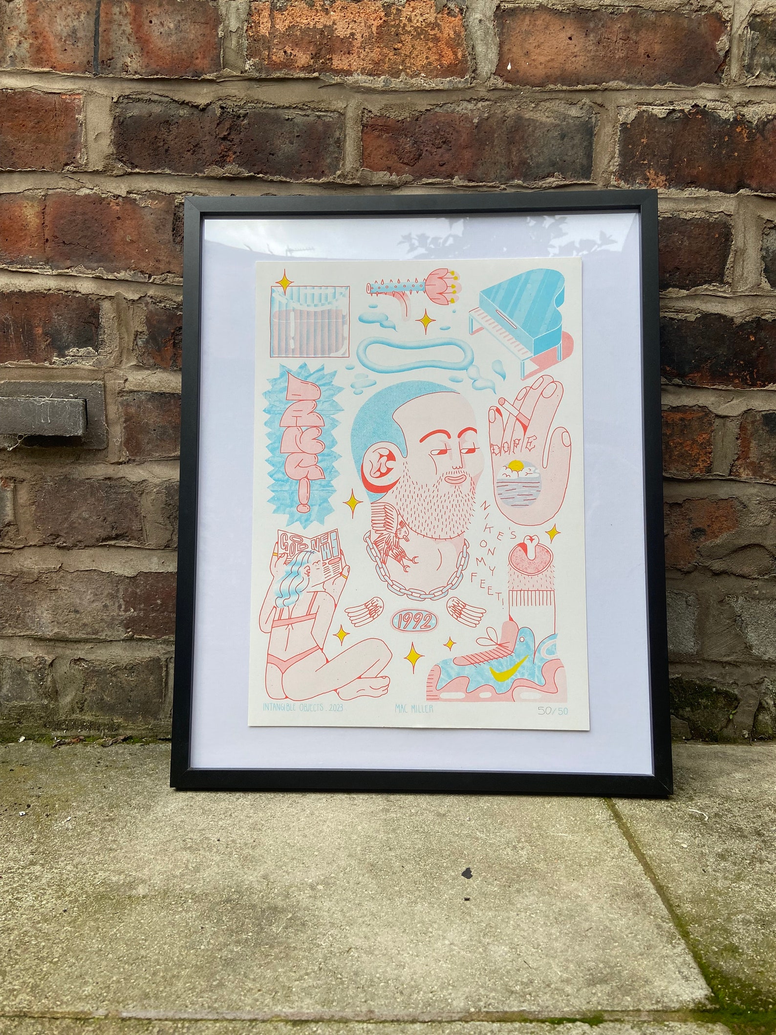 Mac Miller Hand Finished Risograph Print - Etsy