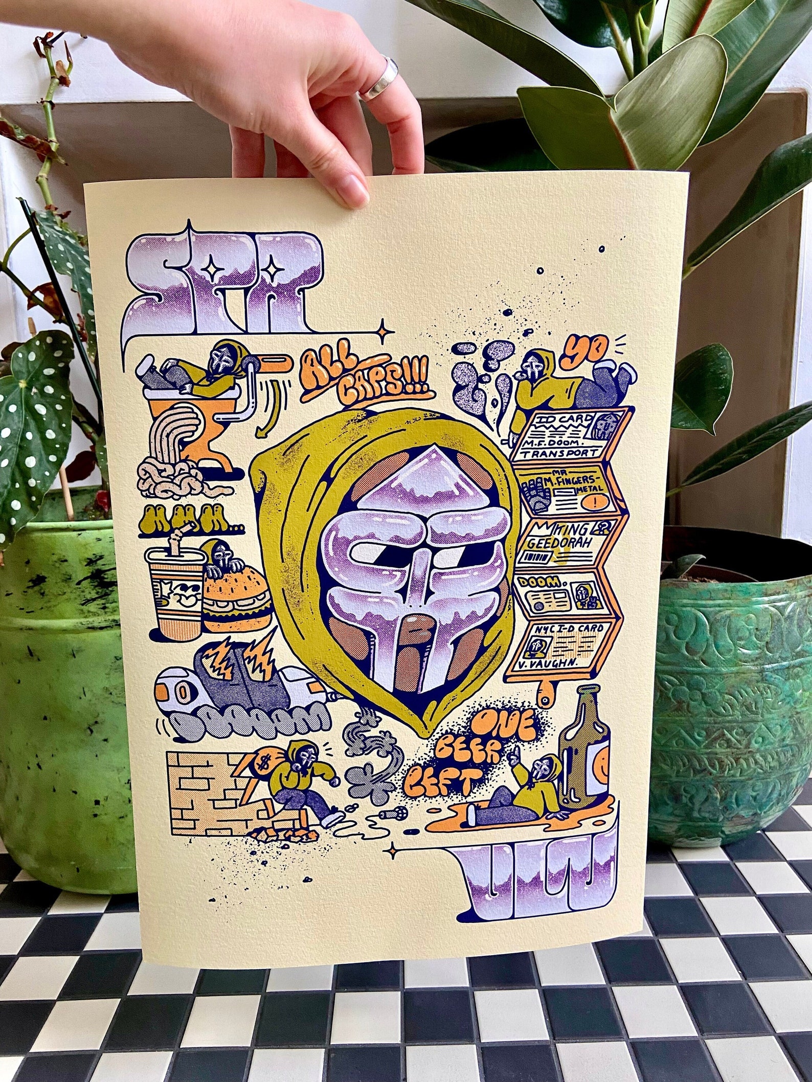 MF DOOM A3 Giclee Print - Etsy