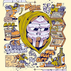MF DOOM A3 Giclee Print - Etsy