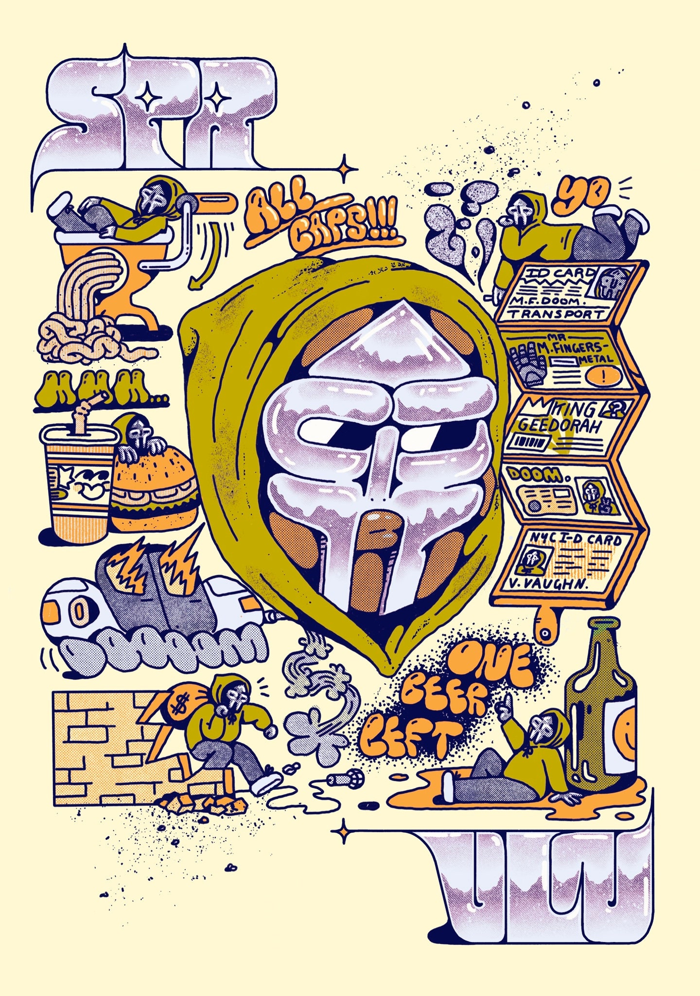 MF DOOM Giclee Print - Etsy UK