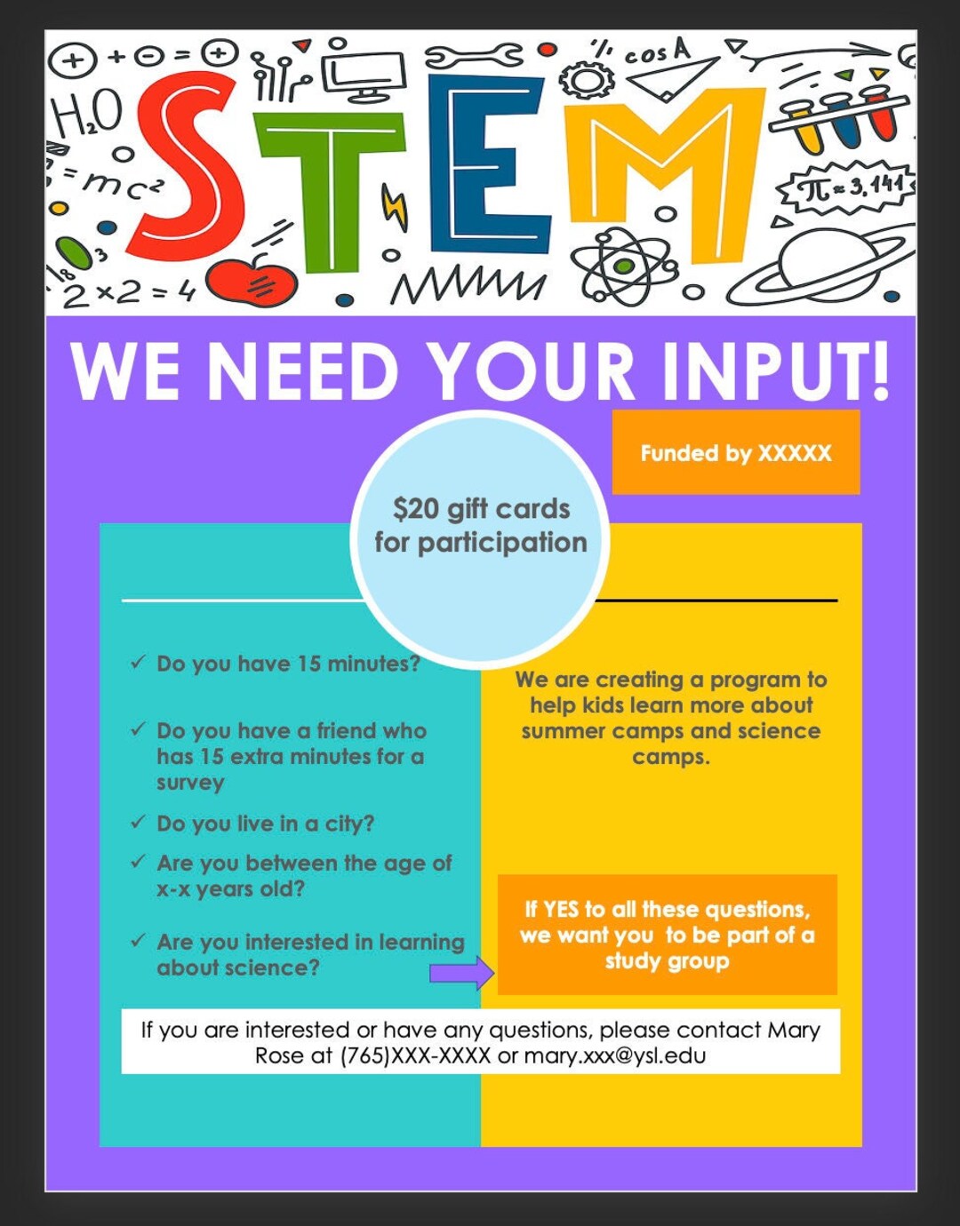 STEM Science Flyer Sign EDITABLE CUSTOMIZABLE - Etsy