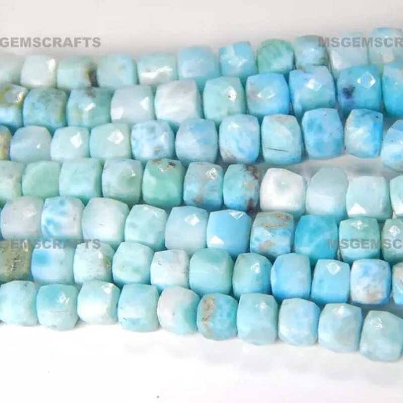 Faceted Larimar - Etsy