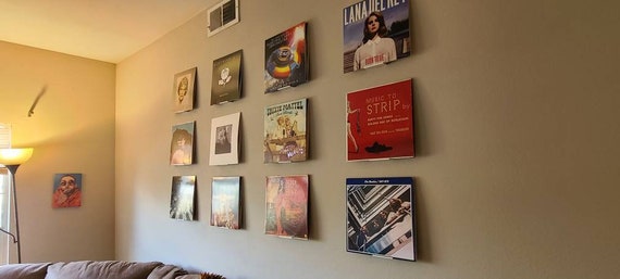 Vinyl Wall Mount Record Display Minimalist Record Holder - Etsy