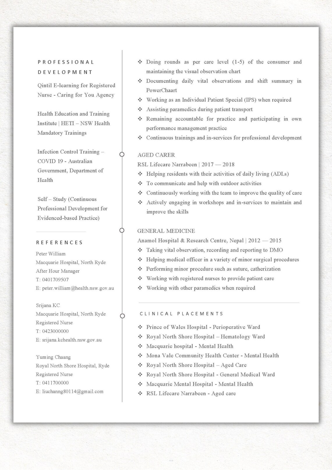 Registered Nurse Resume Template Nursing Resume Template, Cna Resume ...