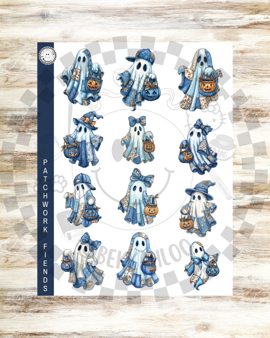 Patchwork Fiend, Fall Printable Planner Stickers, Halloween Stickers ...