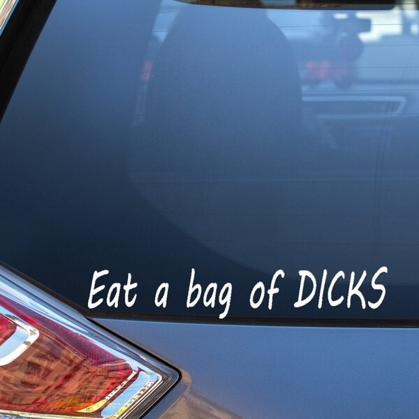 Eat a Dick Decal - Etsy