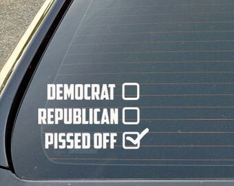 Political Car Decal | Etsy