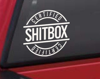 Shit Box Sticker - Etsy