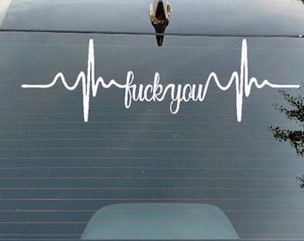 Heart Beat Car Stickers - Etsy