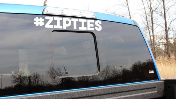 Zipties Car Decal Funny Car Decal Gag Gift Funny Stickers | Etsy