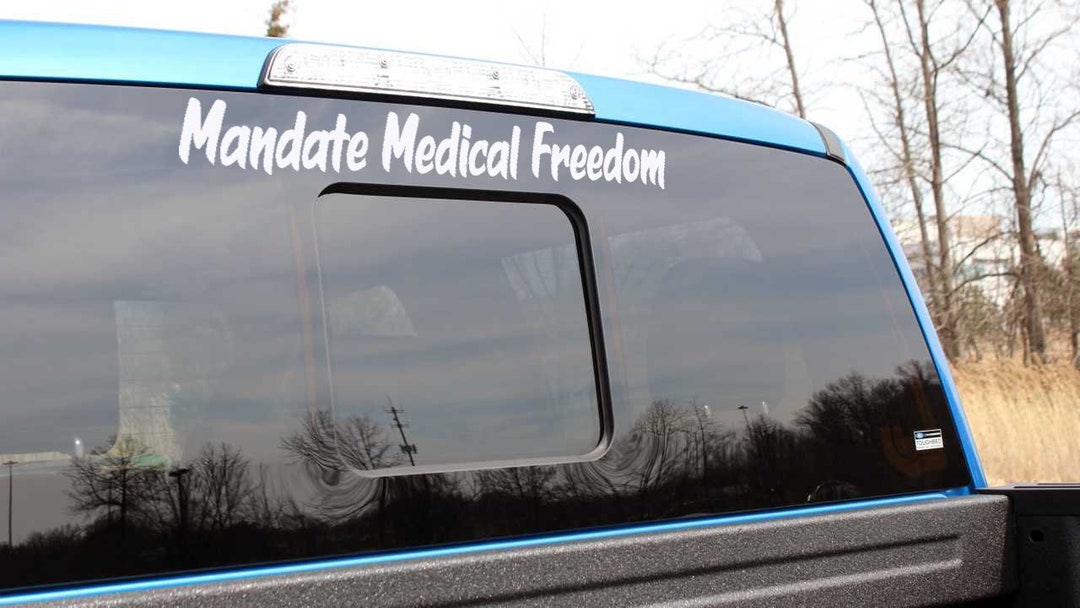 Mandate Medical Freedom Car Decal Political Car Decal Vaccine Stickers ...