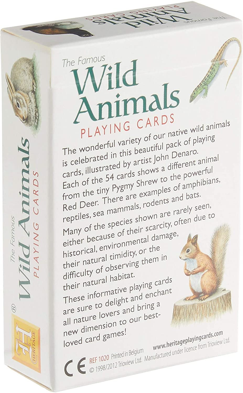 Wild Animals Set of 52 Playing Cards Jokers - Etsy
