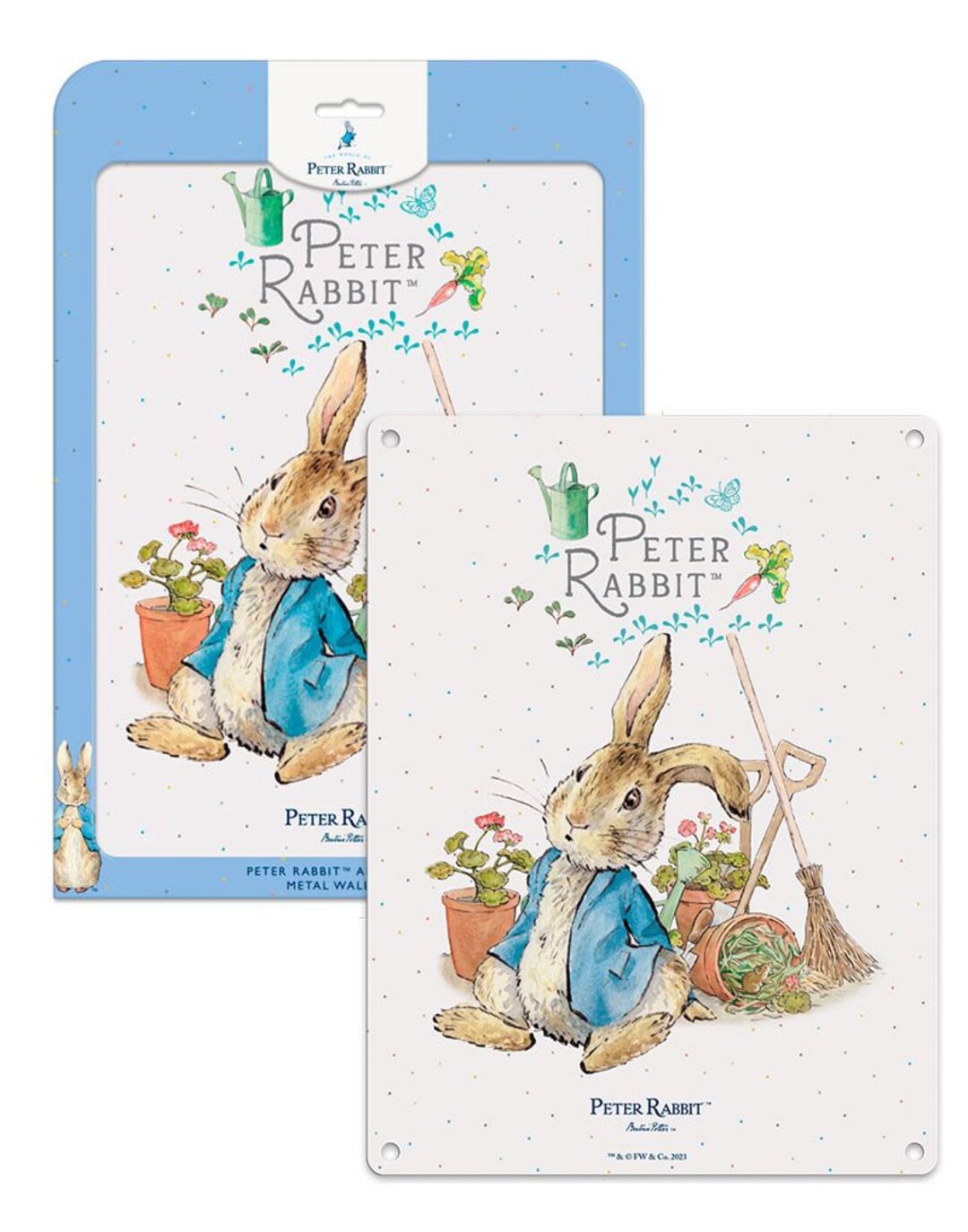 Peter Rabbit by Beatrix Potter Licensed Large Steel Sign 400mm X 300mm ...