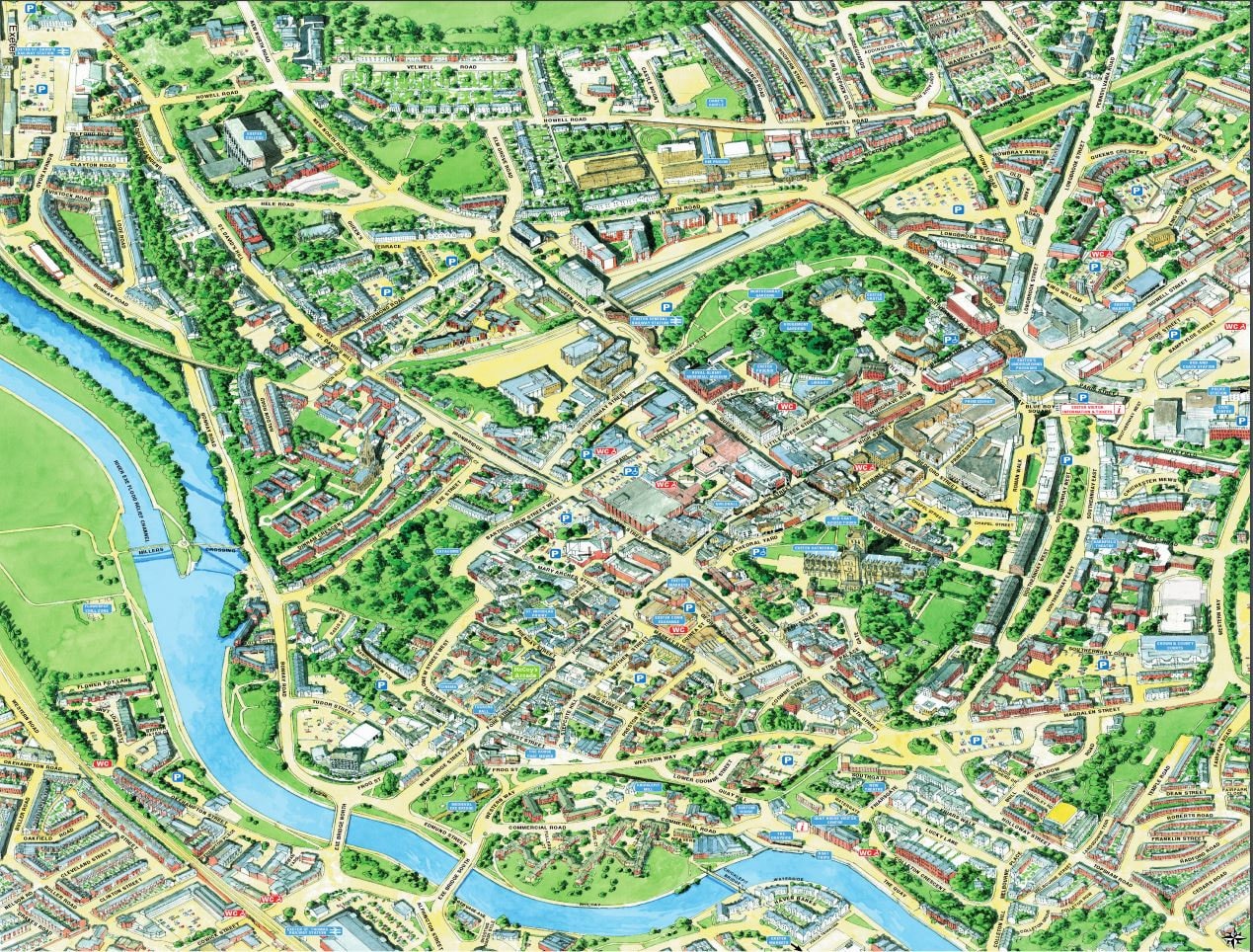 Stadtplan Von Exeter 400 Stück Puzzle 470mm x 320mm hpy - Etsy.de