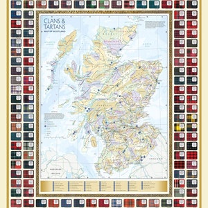 Clans and Tartans of Scotland Puzzle 1000 Piece Jigsaw Puzzle 690mm X ...