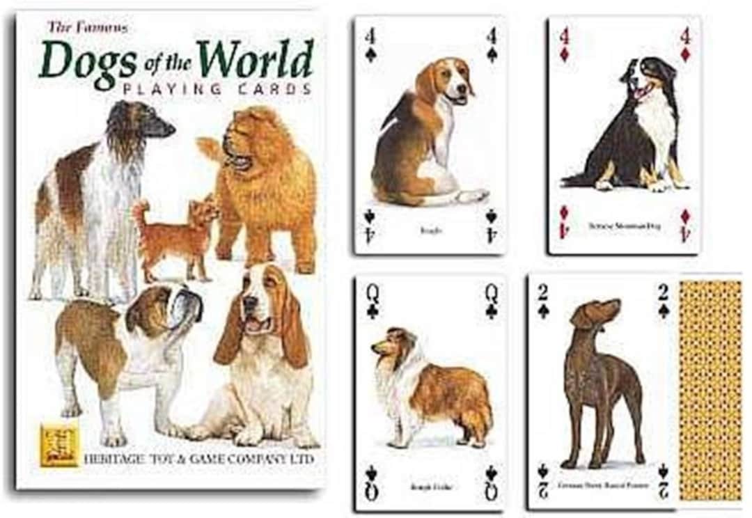 Dogs of the World Standard Set of 52 Playing Cards + Jokers - Etsy