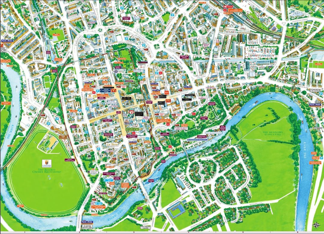 Cityscapes Street Map of Chester 400 Piece Jigsaw Puzzle 470mm X 320mm ...