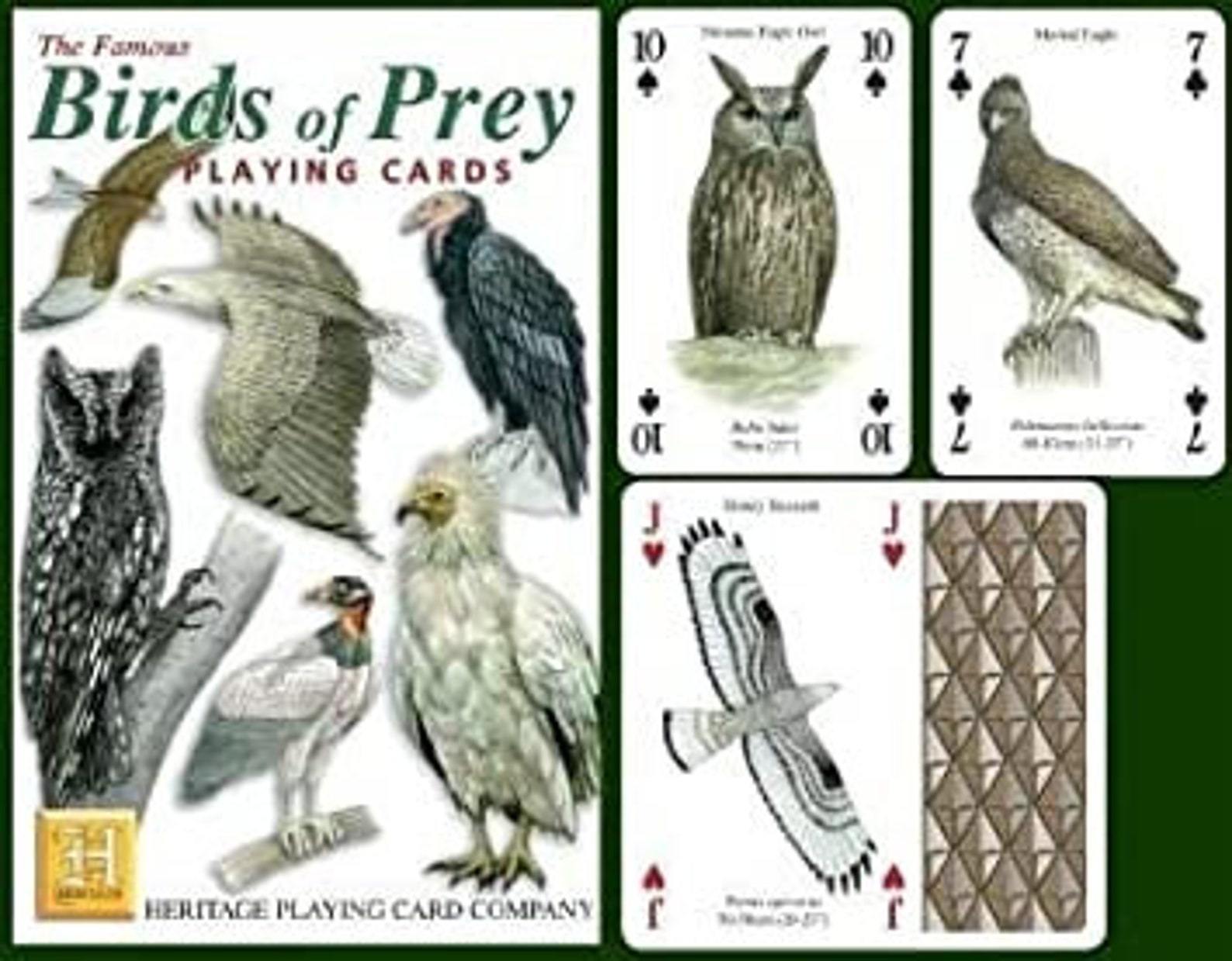 Birds of Prey Standard Set of 52 Playing Cards Jokers - Etsy UK