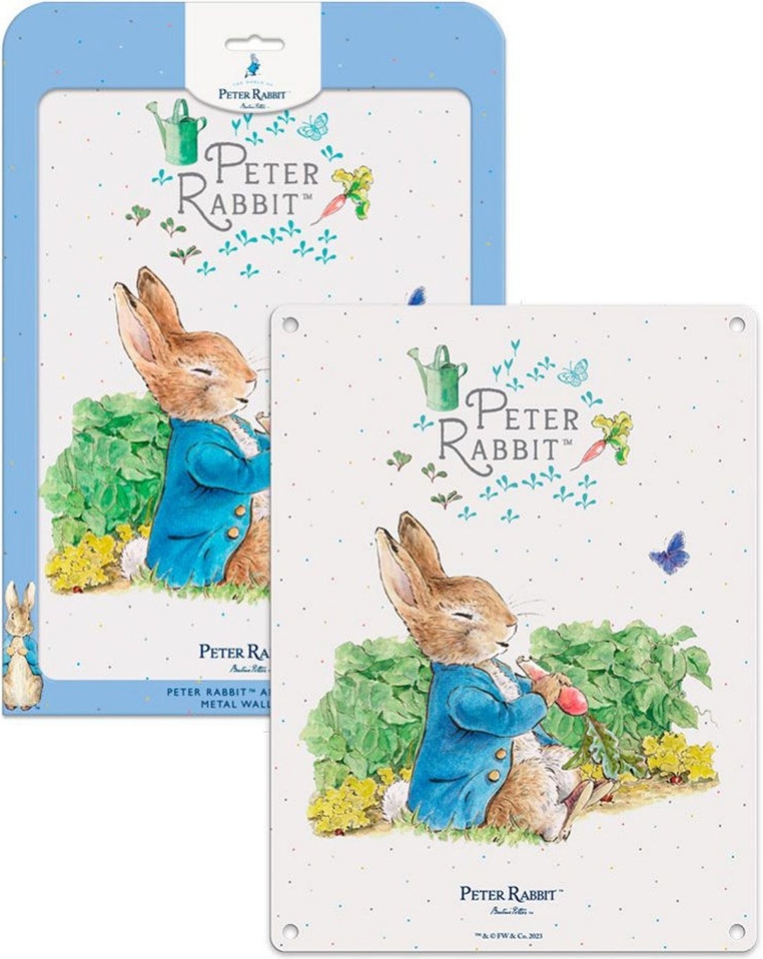 Peter Rabbit by Beatrix Potter Licensed Large Steel Sign 400mm X 300mm ...